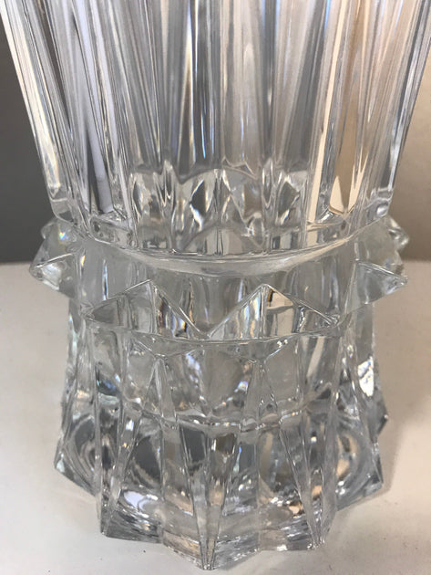 Large Heavy Crystal Vase – Vintage Love Antiques